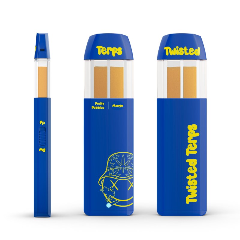 Twisted Terps Dual Chamber Vape 2ml – Fruity Pebbles x Mango – Cannabis ...
