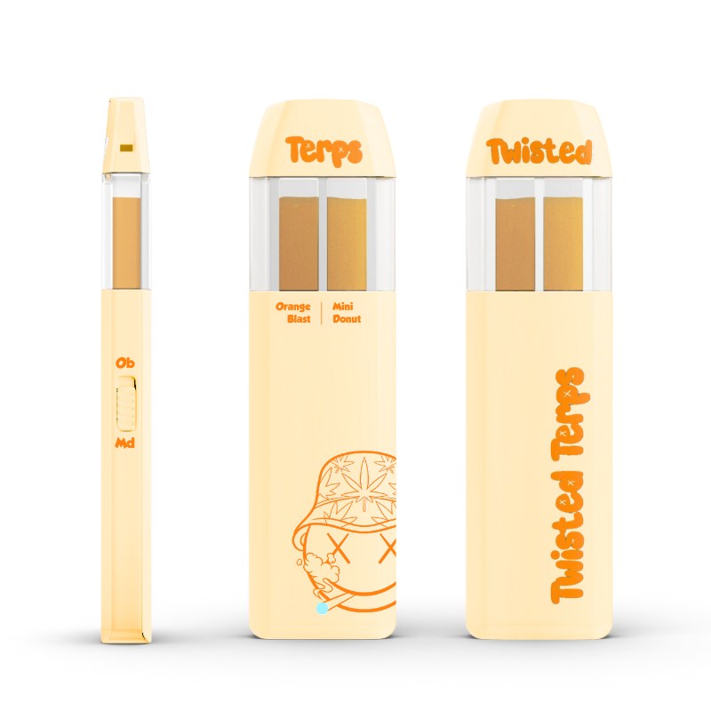Twisted Terps Dual Chamber Vape 2ml – Orange Blast x Mini Donut ...