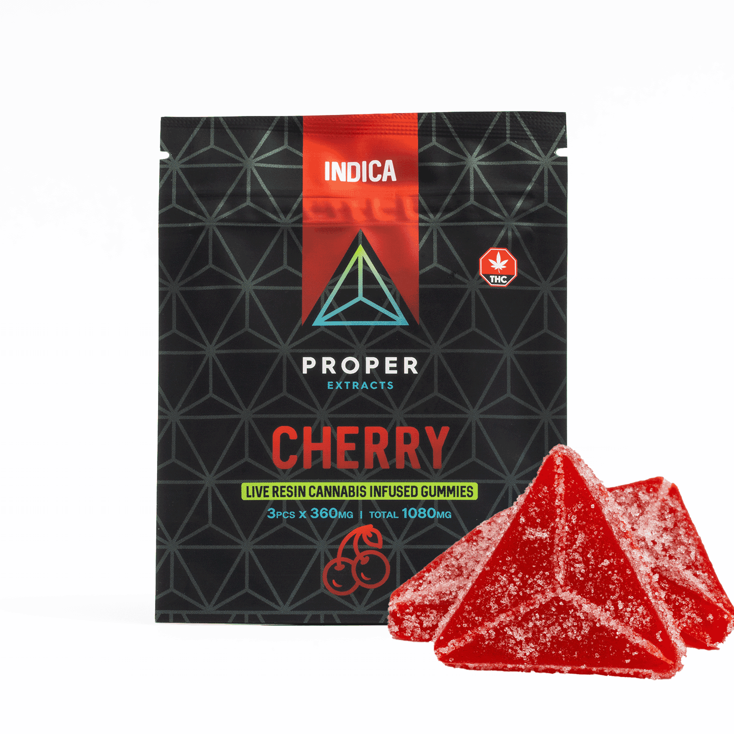 Proper Extracts - 1080mg THC Gummies - Cherry (Indica) | Cannabis ...